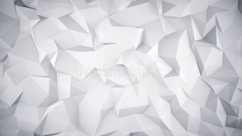 White low poly 3D surface stock illustration. Illustration of random ...