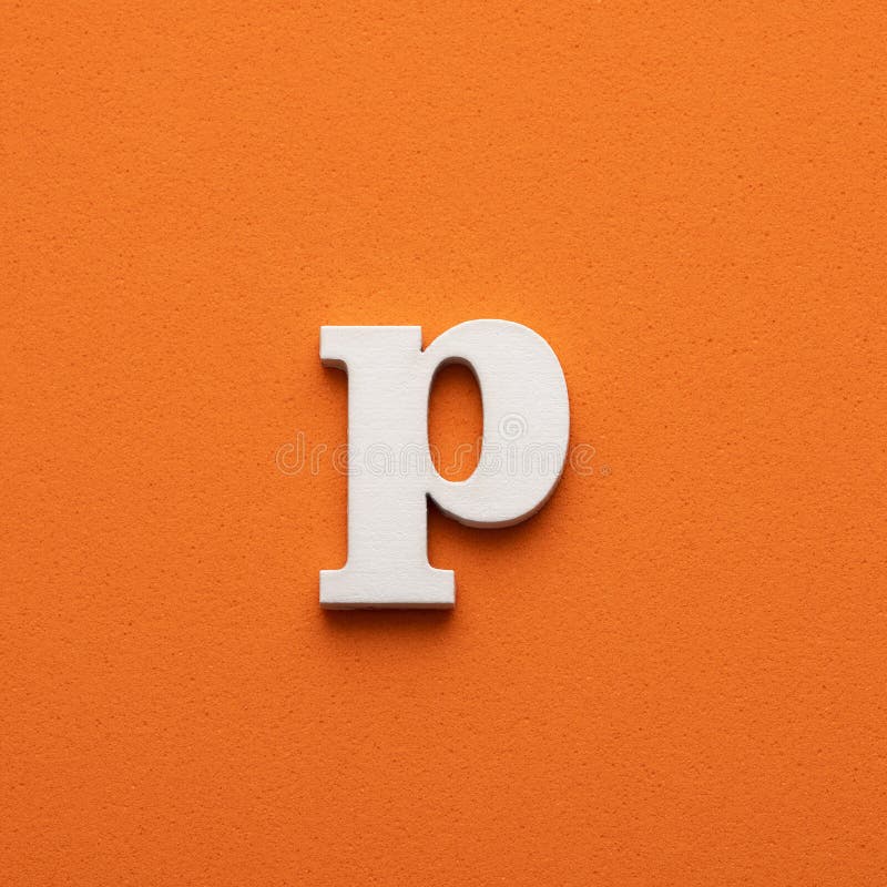 White Lowercase Letter H on Orange Foamy Background Stock Image - Image ...