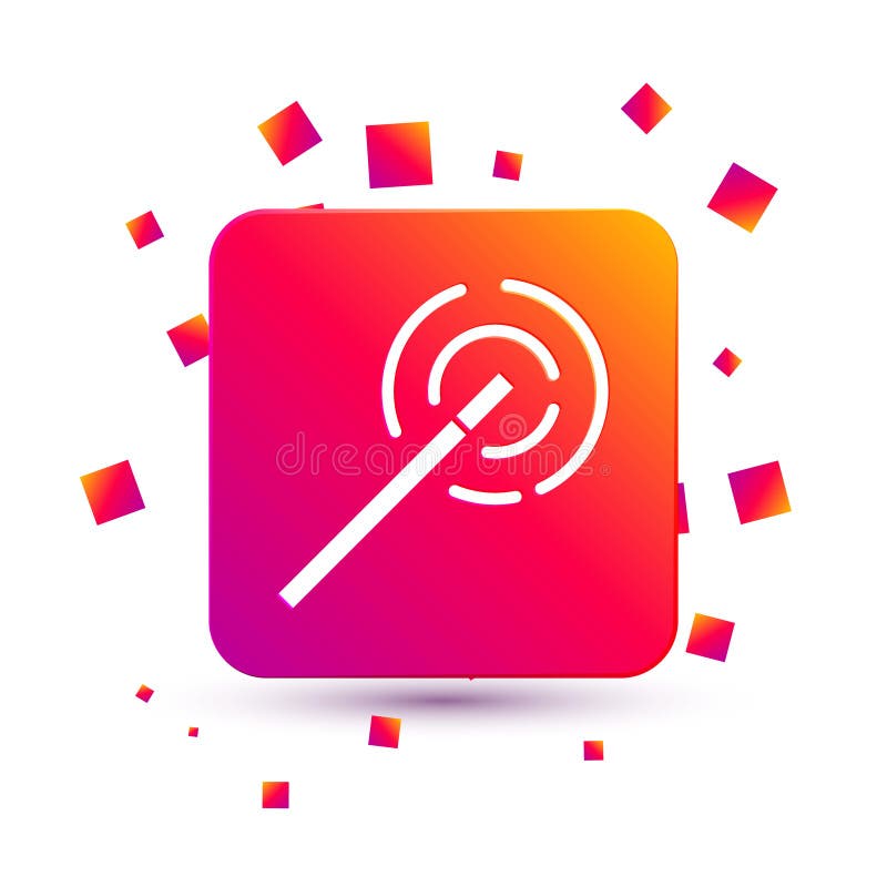 White Magic Wand Icon Isolated on White Background. Star Shape Magic ...