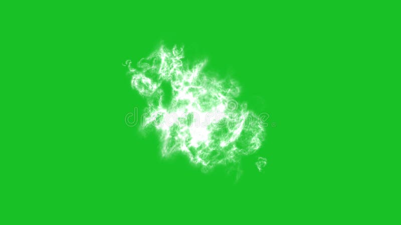 White Magical Fire on Green Screen Background Motion Graphic Effects ...