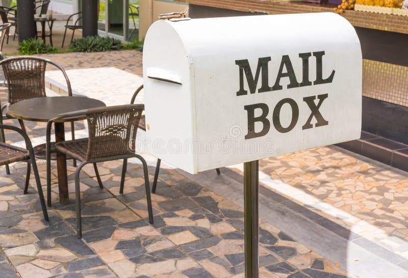 White Mail Box stock image. Image of postal, home, deliver - 43730095