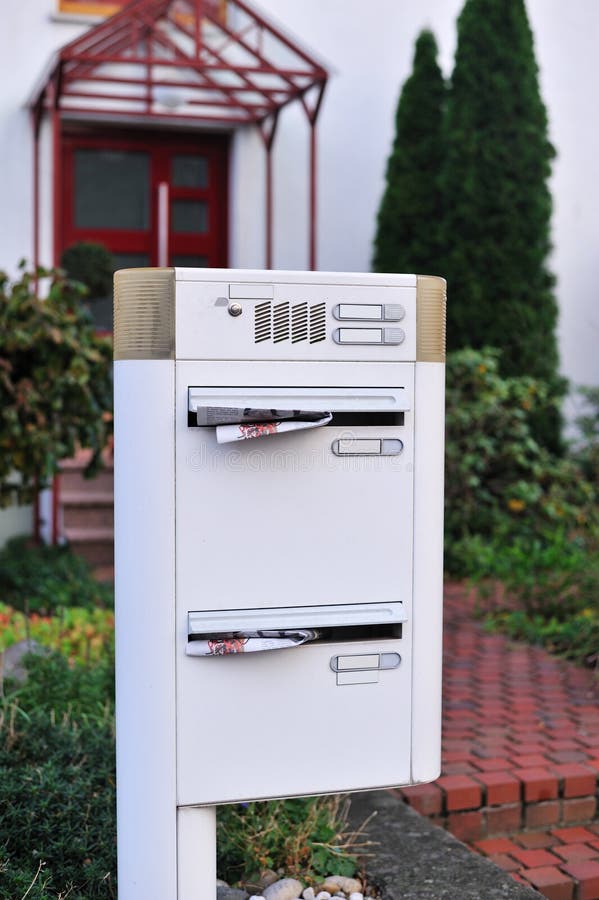 White mailbox stock image. Image of modern, generic, express - 21872743