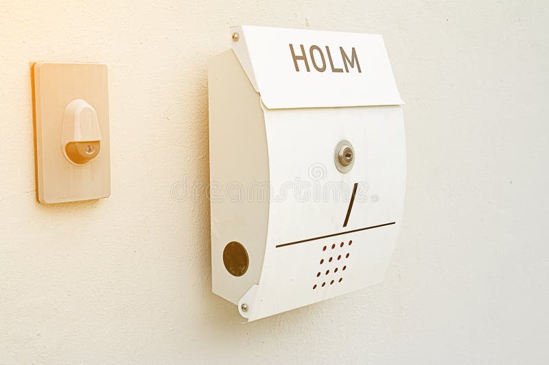 White Mailbox, Receipt Box, Bill Collection, Installed in Front of the ...