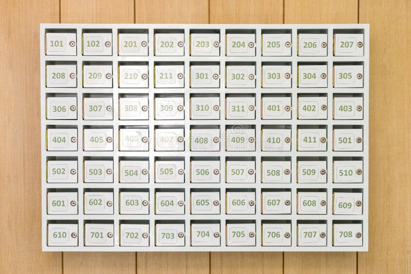 White mailboxes stock photo. Image of business, locker - 70809046