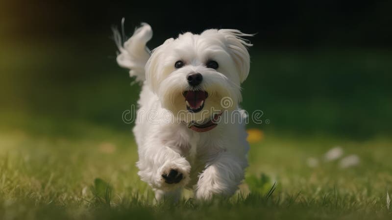 Maltese Dog Running Stock Illustrations – 419 Maltese Dog Running Stock ...