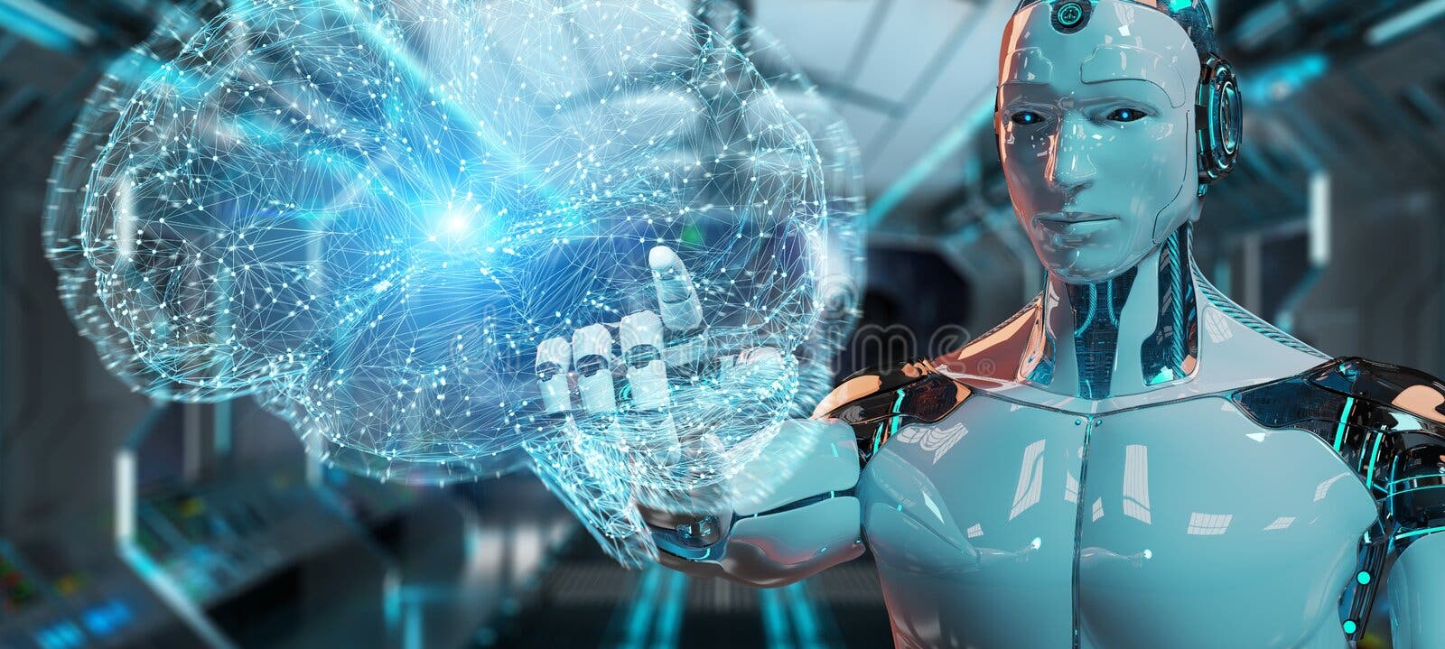 Artificial Intelligence White Background Stock Illustrations – 58,423 ...