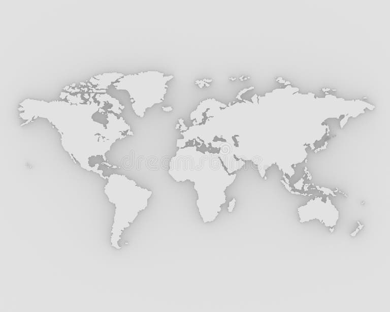 White Shadow World Map Stock Illustrations – 19,433 White Shadow World ...
