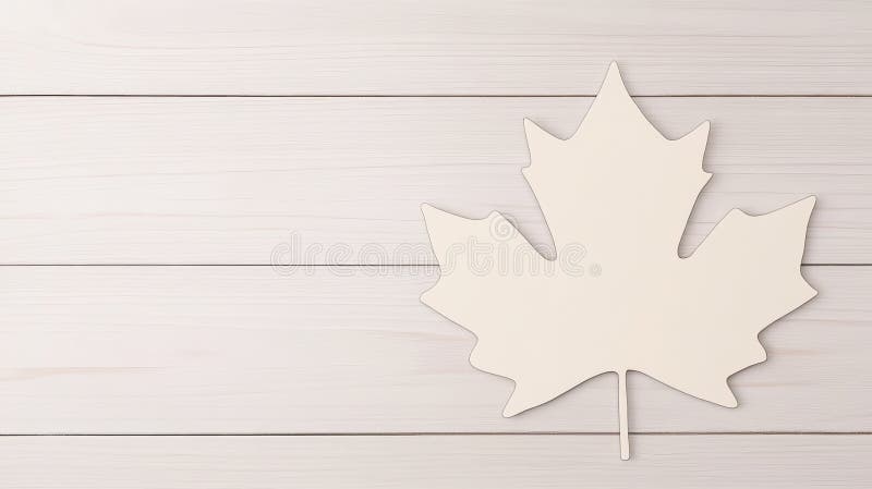White Maple Leaf on Frosted Blue Winter Background Stock Image - Image ...