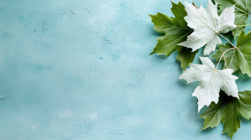 White Maple Leaves stock photo. Image of frame, composition - 376657682