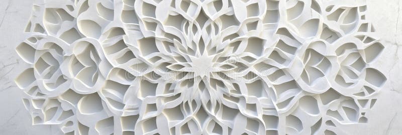 White Marble Background, Islamic Geometric Arabesque Pattern Seamless ...