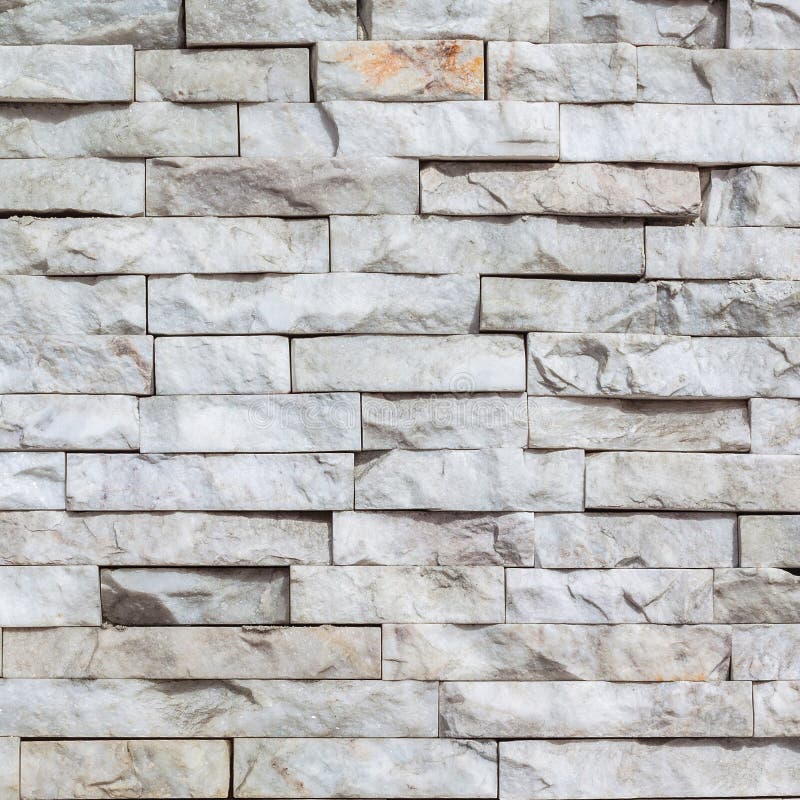 White Marble Brick Wall Texture Stock Image - Image of concrete, modern ...