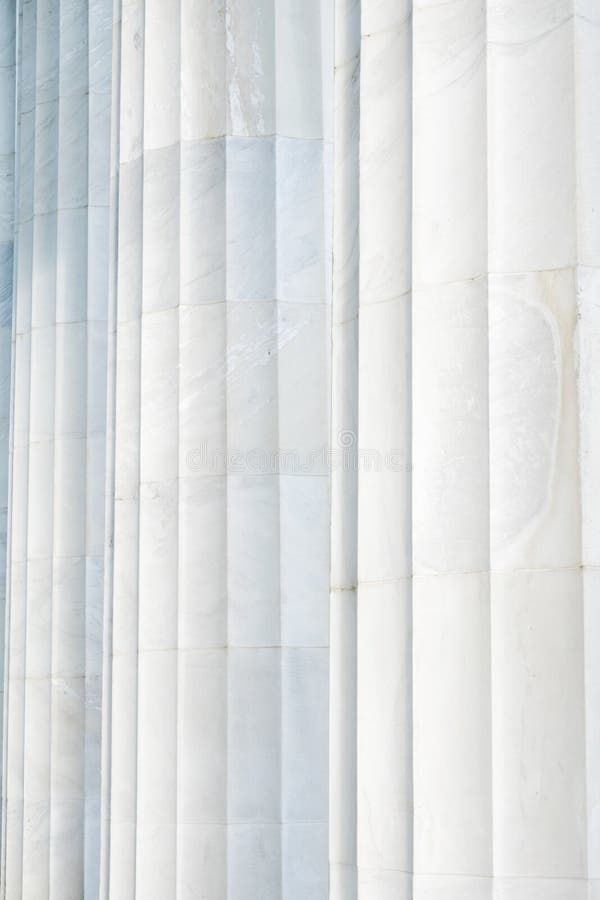 White Marble Columns stock image. Image of lincoln, color - 139687869