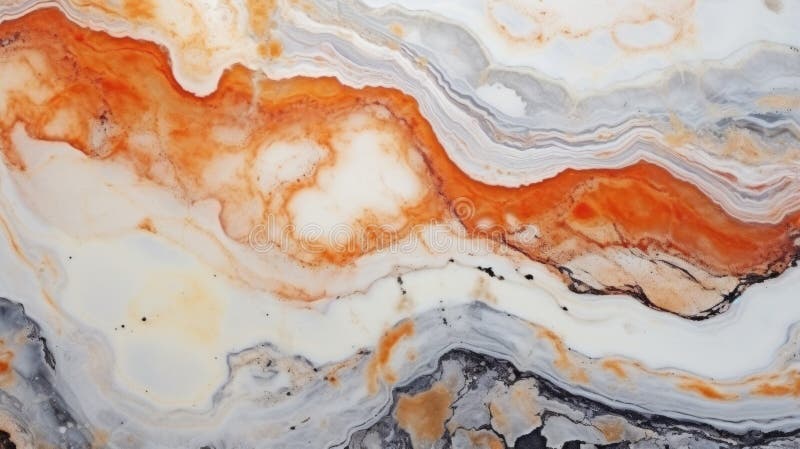 White Marble with Fire Opal Horizontal Background. Stock Illustration ...