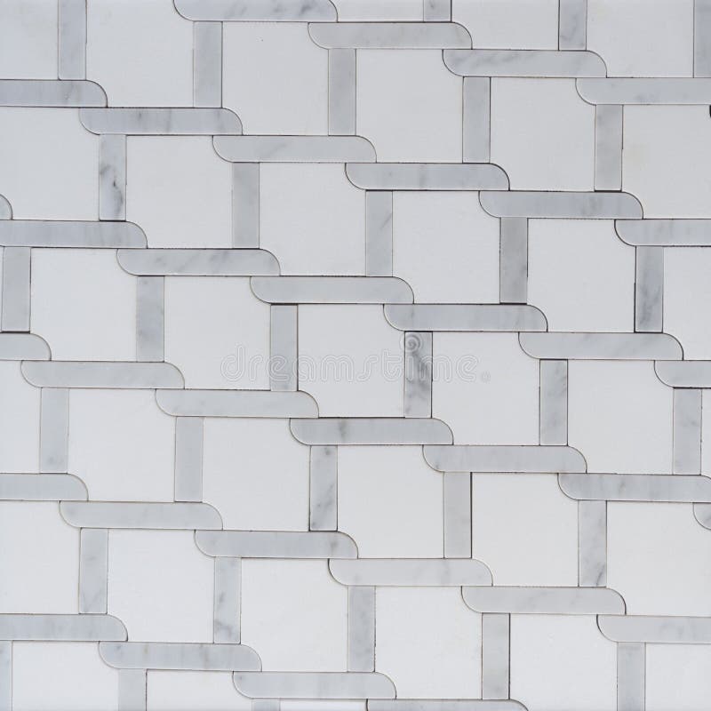 White Marble Mosaic Tile Texture Stock Photo - Image of ceramic ...