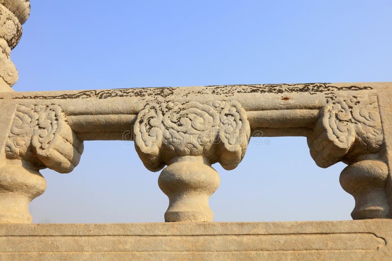 White Marble Railings Arch Bridge Stock Photo - Image of nostalgia ...