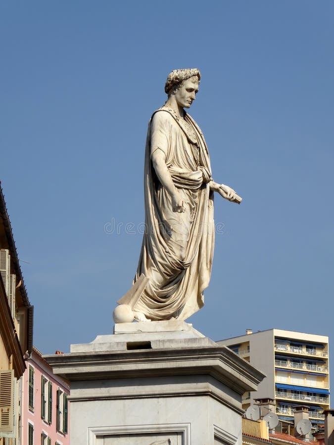 White Marble Statue of French Emperor Stock Image - Image of emperor ...