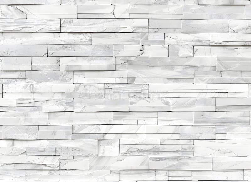 White Marble Stone Brick Wall Texture Background Stock Illustration ...