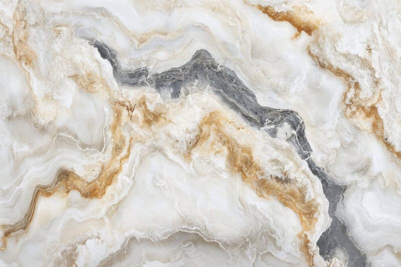 Intricate Marble Texture with Gray Veins on White Surface. Artificial ...