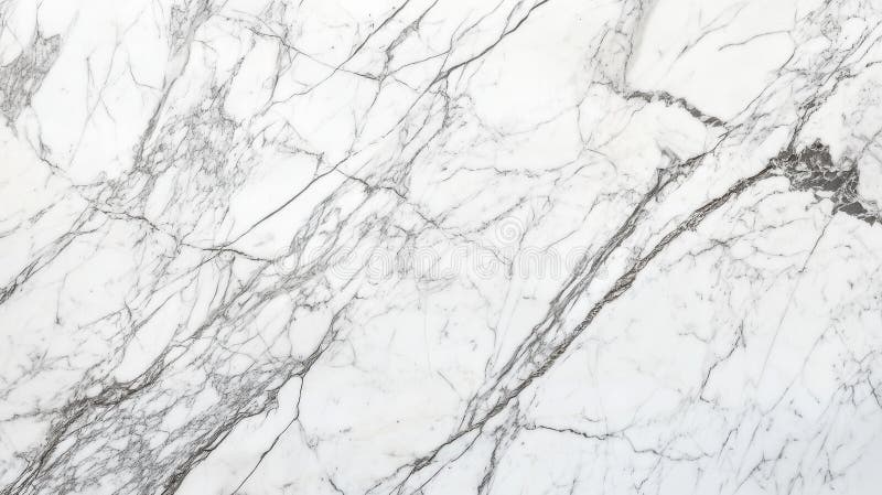 White Marble Surface with Fine Grey Veins and Natural Texture Patterns ...