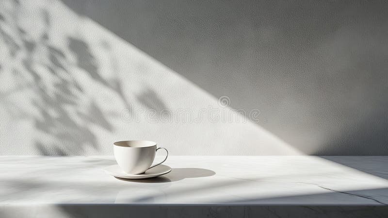 White Marble Surface Gentle Shadows Uncluttered Area Text Pic Stock ...
