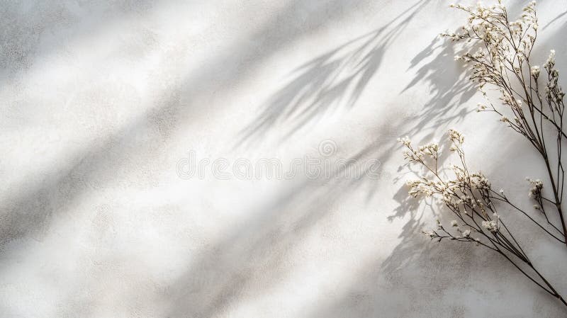 A White Marble Surface with Gentle Shadows and an Uncluttered Area for ...