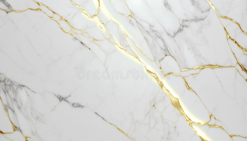 White Marble Texture with Gold Veins and Lines for Background or Design ...