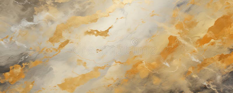 White Marble Texture with Golden Beige Background. Abstract Design, 4k ...