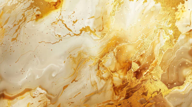 White Marble Texture with Golden Veins. Light Marble Background ...