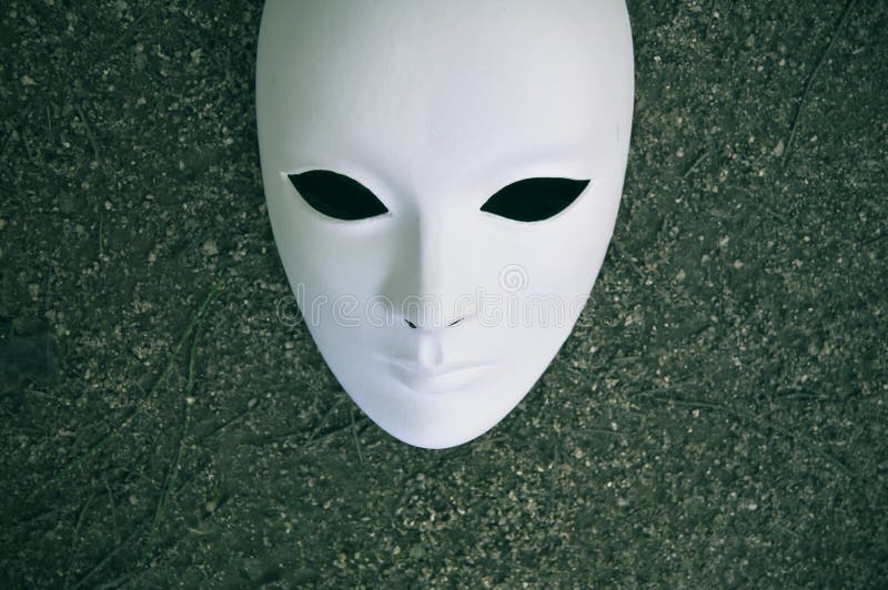 White mask stock image. Image of death, black, corpse - 3665717