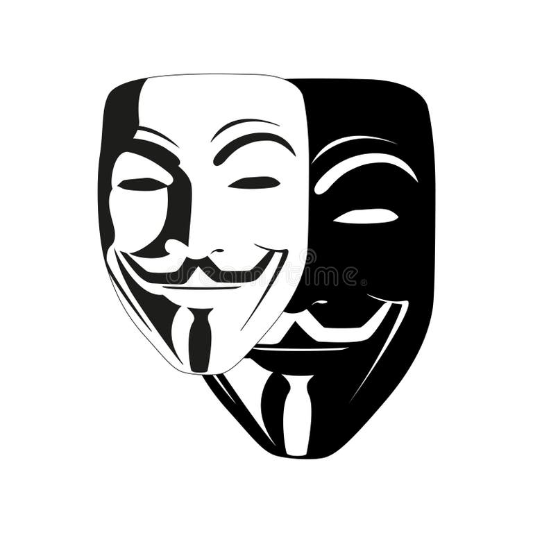 White Mask Anonymous Vector Stock Vector - Illustration of europe ...