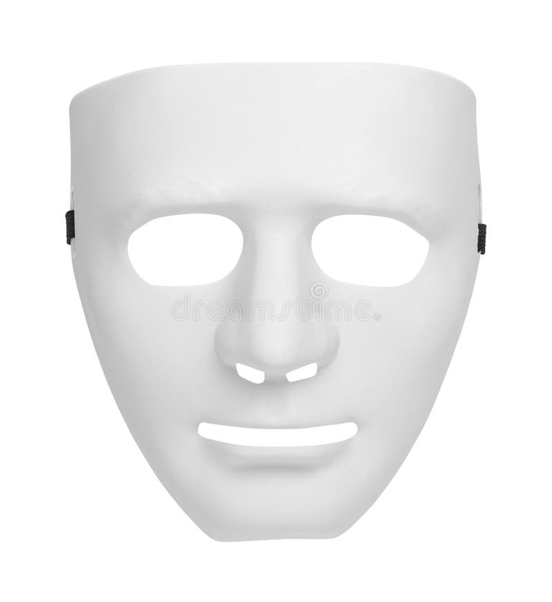 White Mask Cut Out stock photo. Image of superhero, opera - 155974652