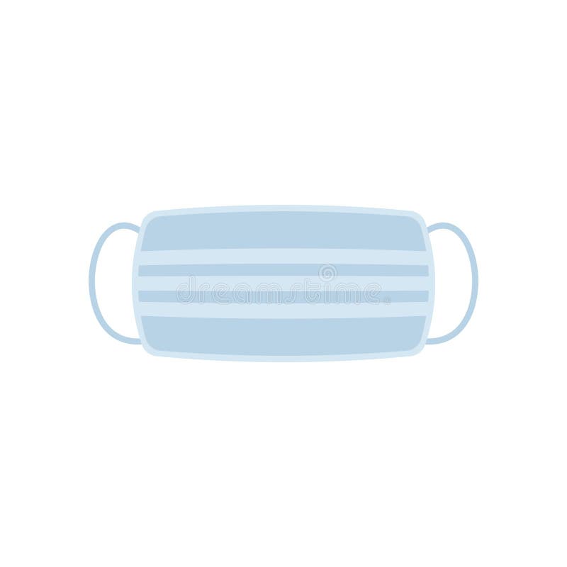 A White Masker. Isolated Vector Illustration Stock Vector ...