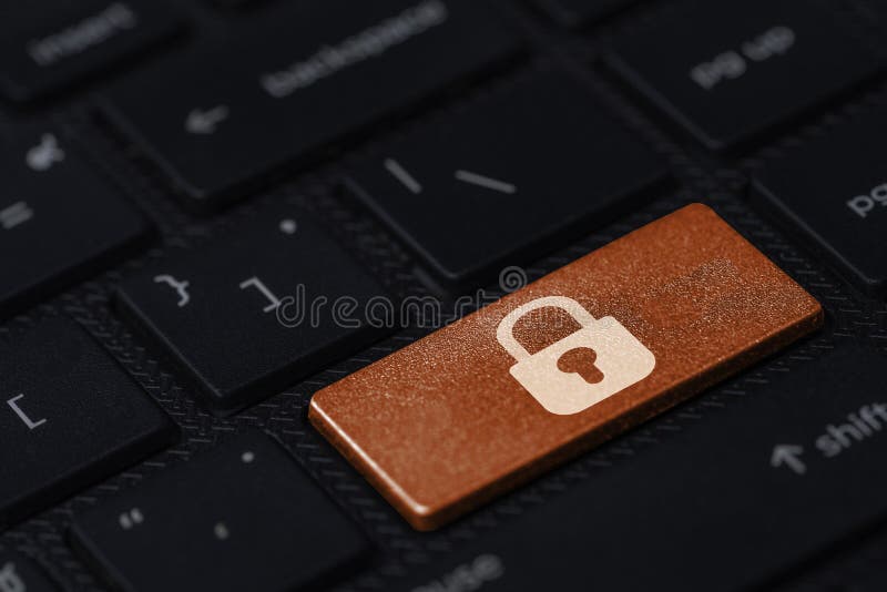 White Master Key Print Screen on Orange Button Computer Laptop for Sign ...