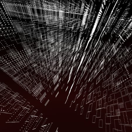 White Matrix Space Background Stock Illustration - Illustration of ...