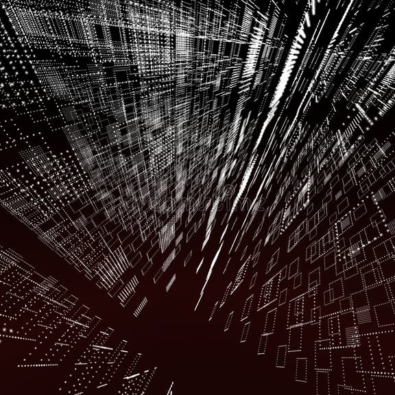 White Matrix Space Background Stock Illustration - Illustration of ...