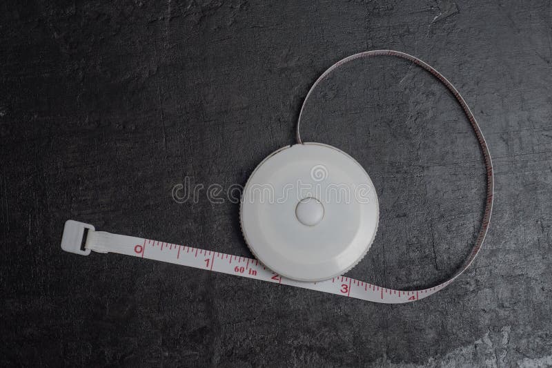 White Measuring Tape Dark Textured Background Sewing Crafting Projects ...