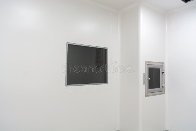 White Empty Medical Box with Square Windows Stock Image - Image of ...