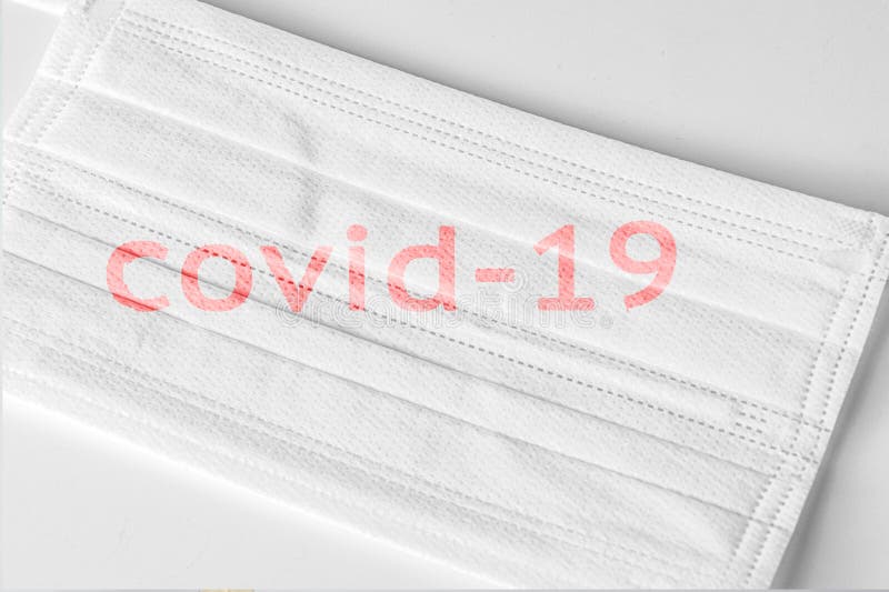 White Medical Disposable Face Mask with Covid-19 . Disposable Breath ...