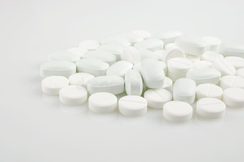 White Medicine Antibiotic Pills. Stock Photo - Image of help, illness ...