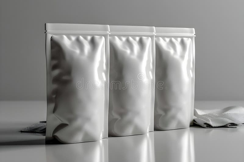 White Medicine Pouches - Minimalist Showcase Design. Concept Minimalist ...
