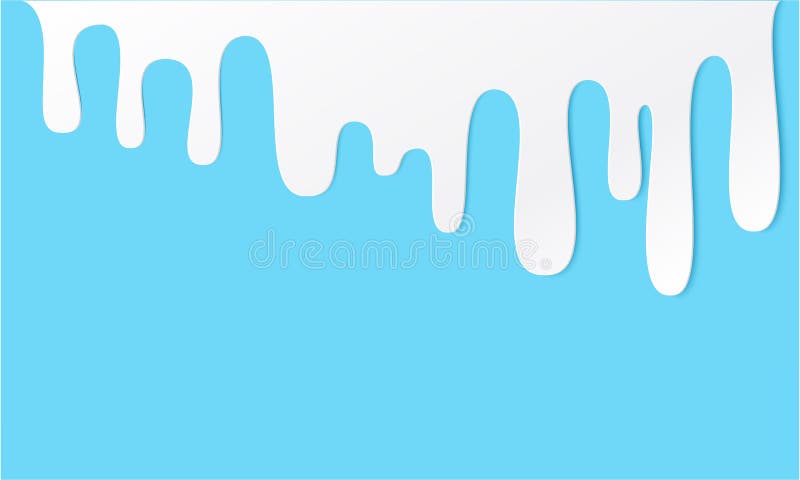 White Melt Drips or Liquid Sauce and Milk Drops. White Liquid or Melted ...