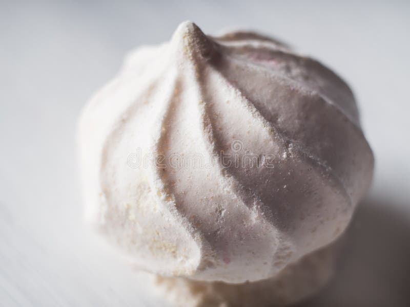 White Meringue Macro on Wooden Board Stock Image - Image of dessert ...