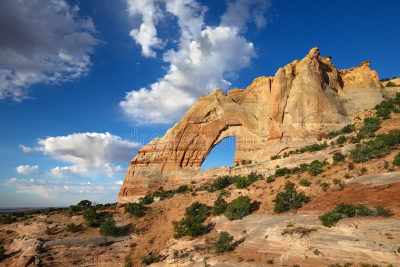 White Mesa Arch stock photo. Image of desert, arizona - 163903902
