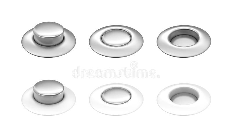 Pressed Unpressed Buttons Stock Illustrations – 22 Pressed Unpressed ...