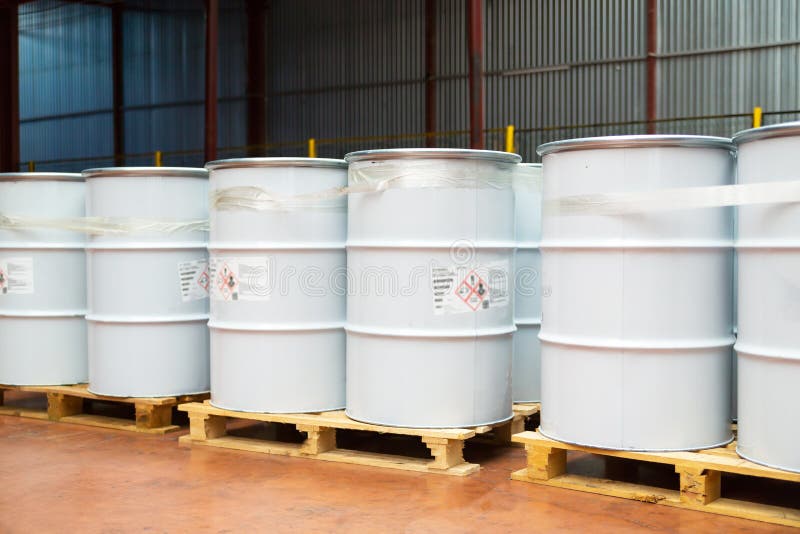 White Metal Cans in Production Stock Photo - Image of distribution ...