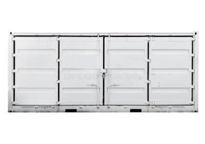 White metal container stock photo. Image of commercial - 31402066