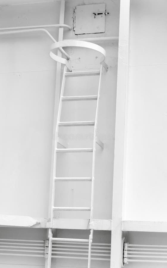 White metal naval ladder stock photo. Image of stairway - 28221862