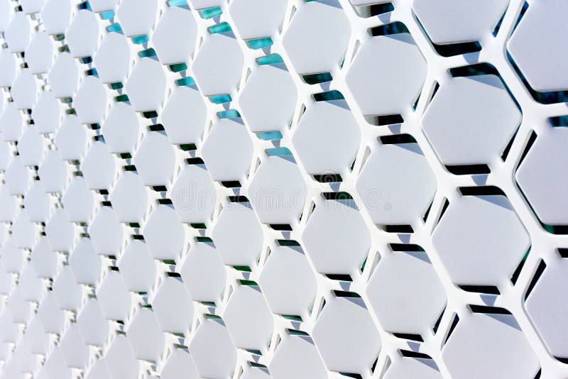 White Metal Pattern with Hexagonal Shapes Stock Photo - Image of shapes ...