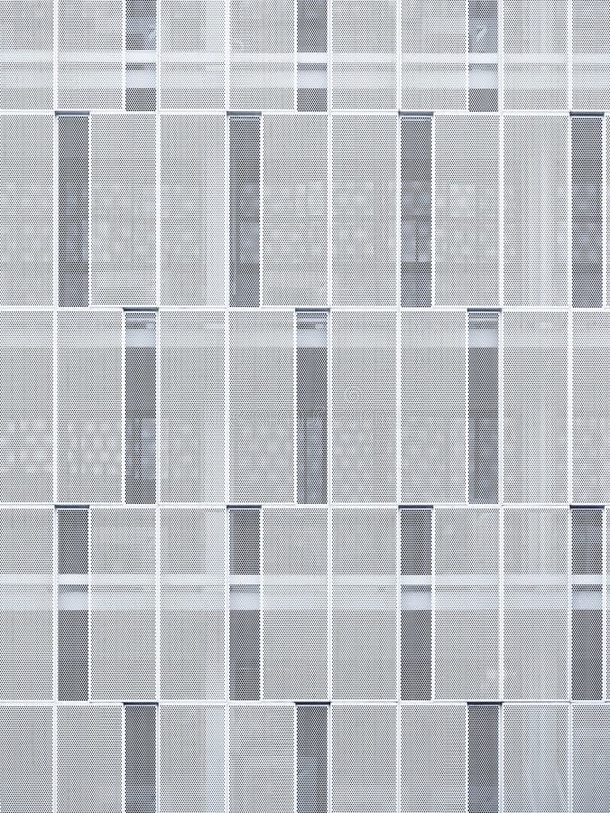White Metal Pattern Modern Building Facade Architecture Details Stock ...