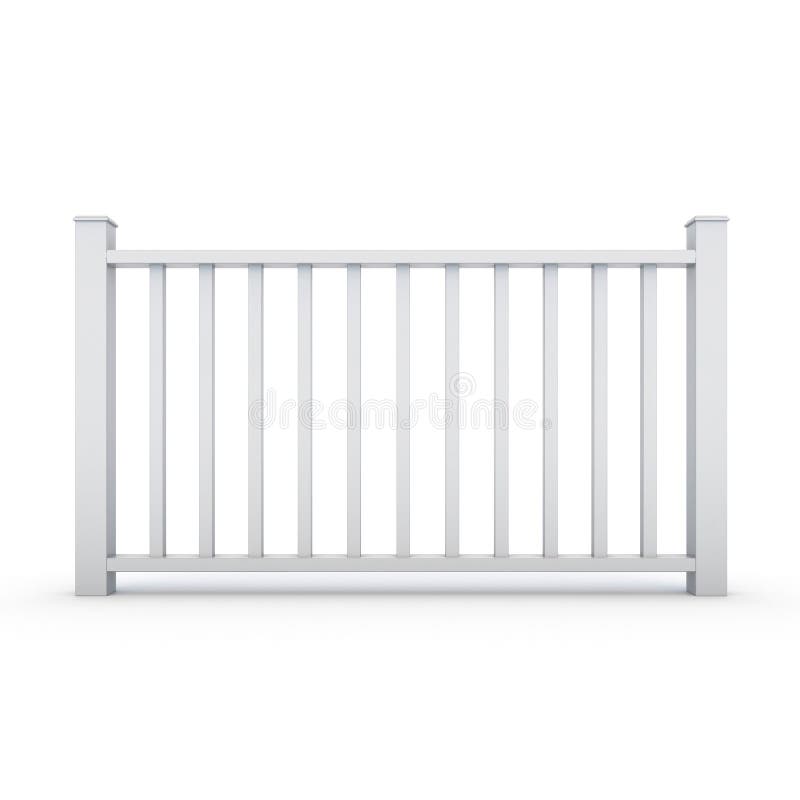 White metal railing stock illustration. Illustration of railing - 29759690